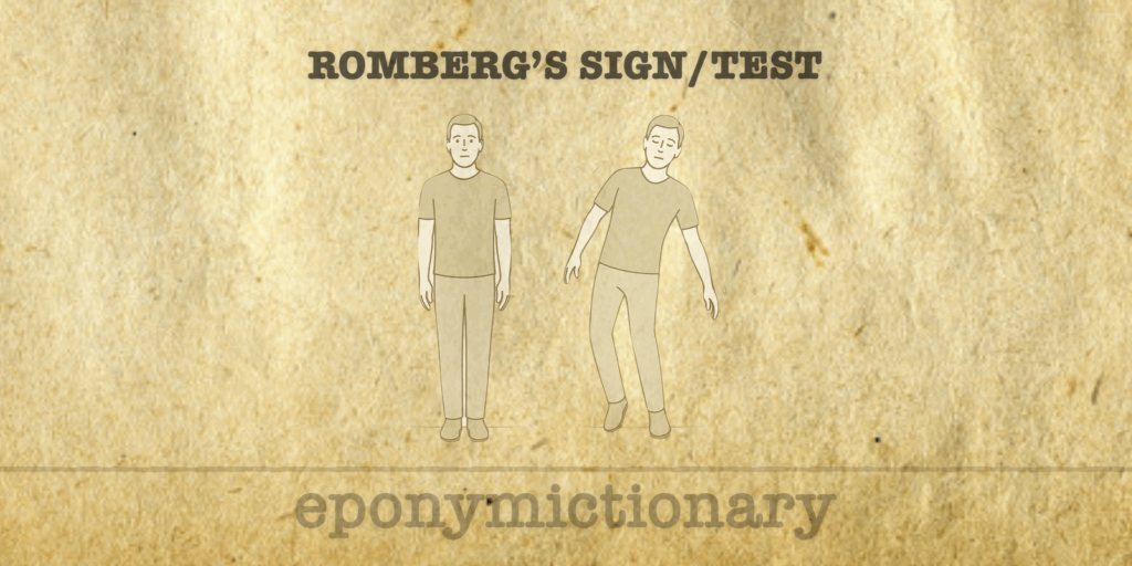 Romberg Sign • LITFL • Medical Eponym Library