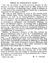 Stellwag Sign • LITFL Medical Blog • Medical Eponym Library
