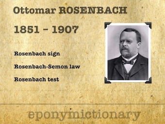 Rosenbach test Archives • LITFL