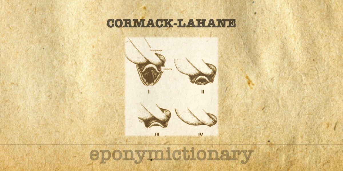Ronald Cormack • LITFL • Medical Eponym Library