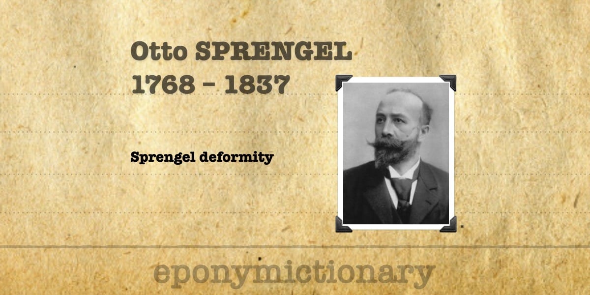 Otto Sprengel • LITFL • Medical Eponym Library
