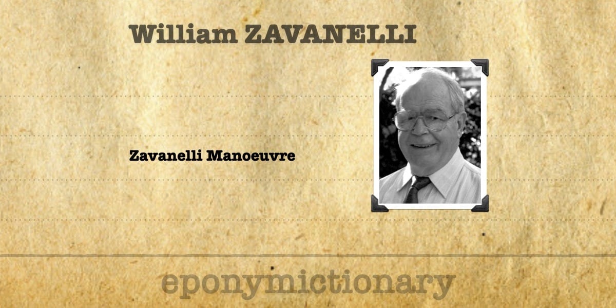 William Zavanelli • LITFL • Medical Eponym Library