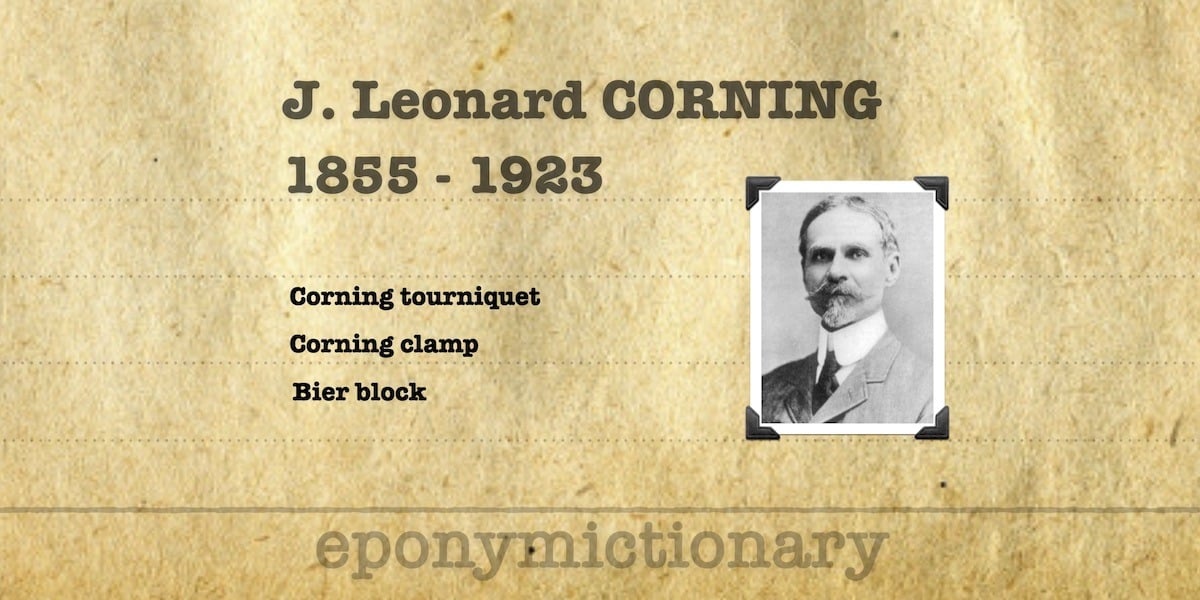J. Leonard Corning • LITFL • Medical Eponym Library