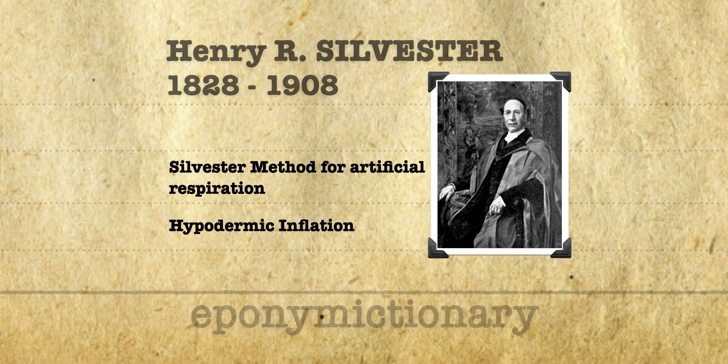 Henry Silvester • LITFL • Medical Eponym Library