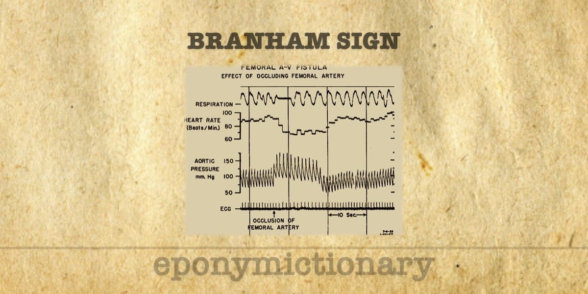 Branham sign • LITFL • Medical Eponym Library