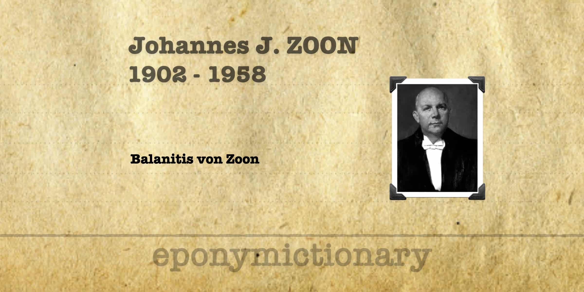 Johannes Zoon • LITFL • Medical eponym library