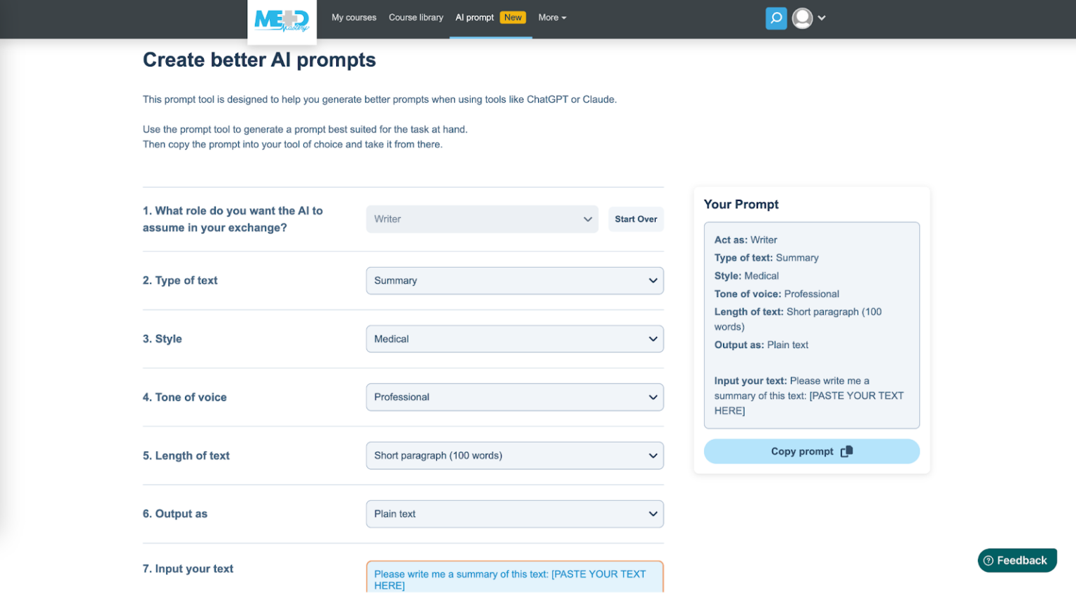 AI Prompting Techniques • LITFL • AI in Healthcare