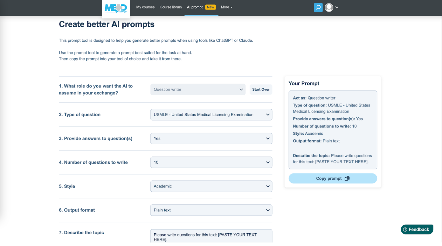 AI Prompting Techniques • LITFL • AI in Healthcare