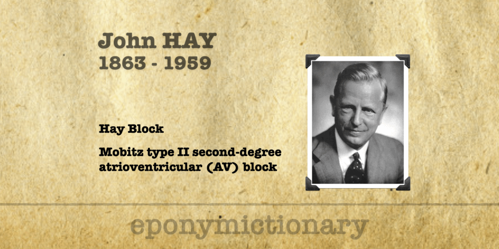 John Hay • LITFL • Medical Eponym Library