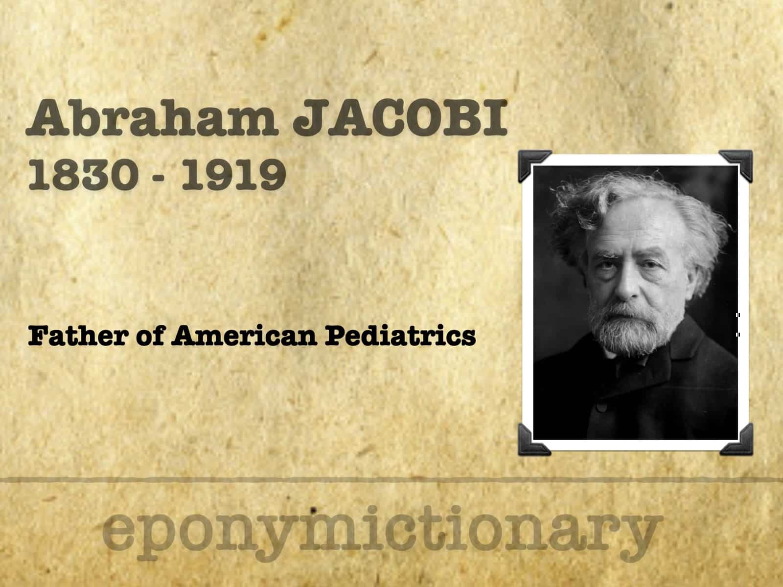 Abraham Jacobi Archives • LITFL