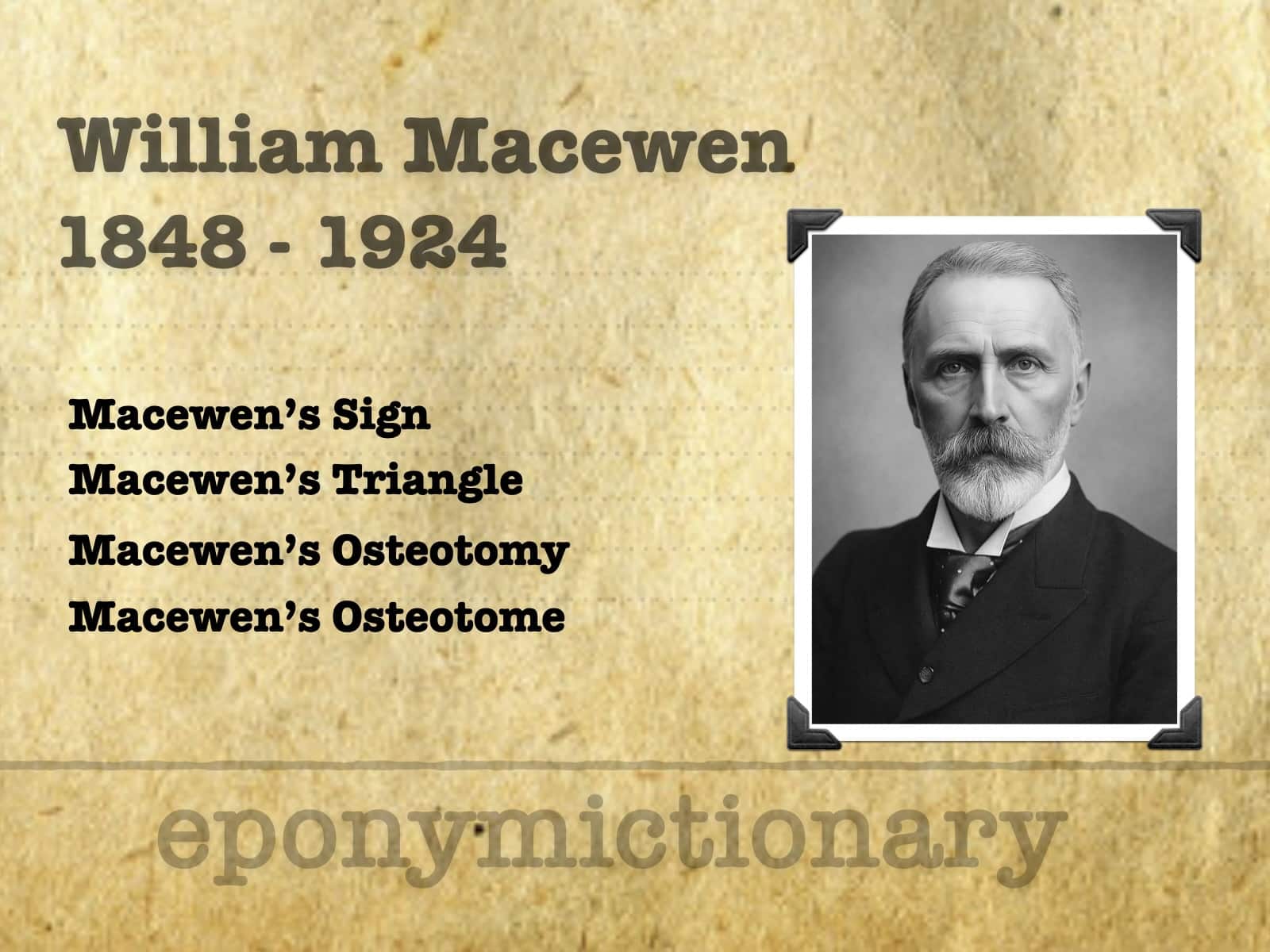William Macewen • LITFL Medical Eponym Library