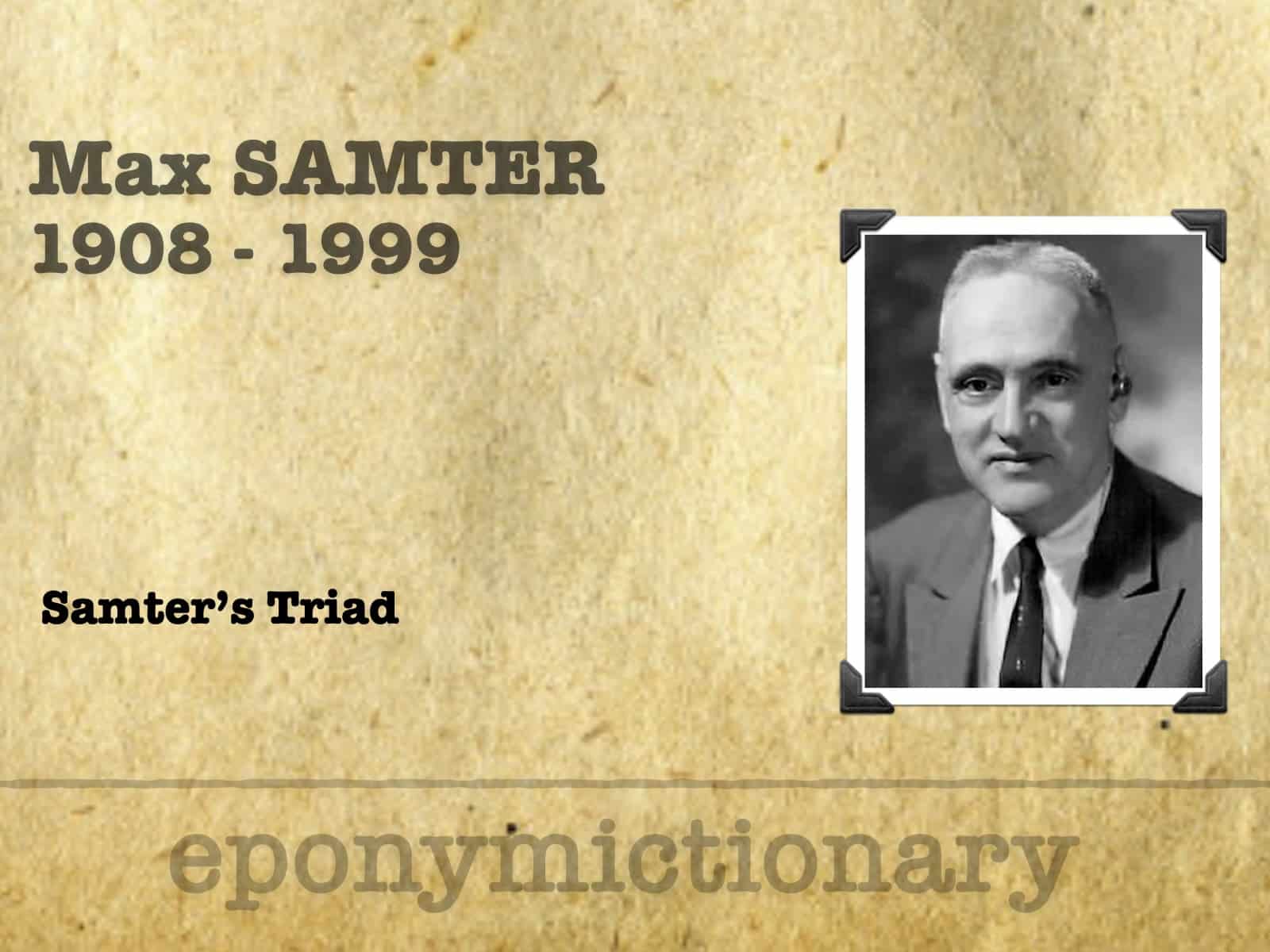 Max Samter Archives • LITFL